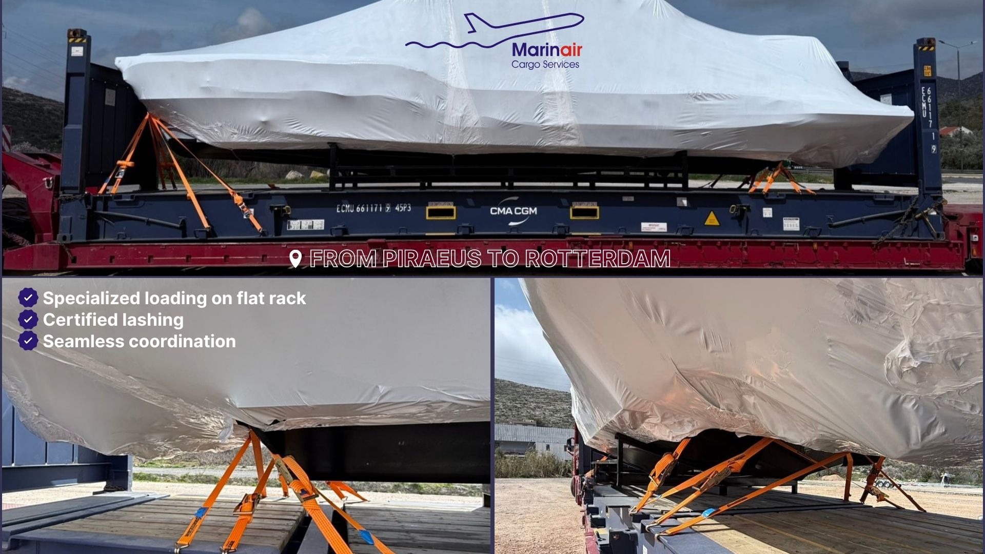 Oversized Cargo Transport from Piraeus to Rotterdam - Marinair Cargo ...