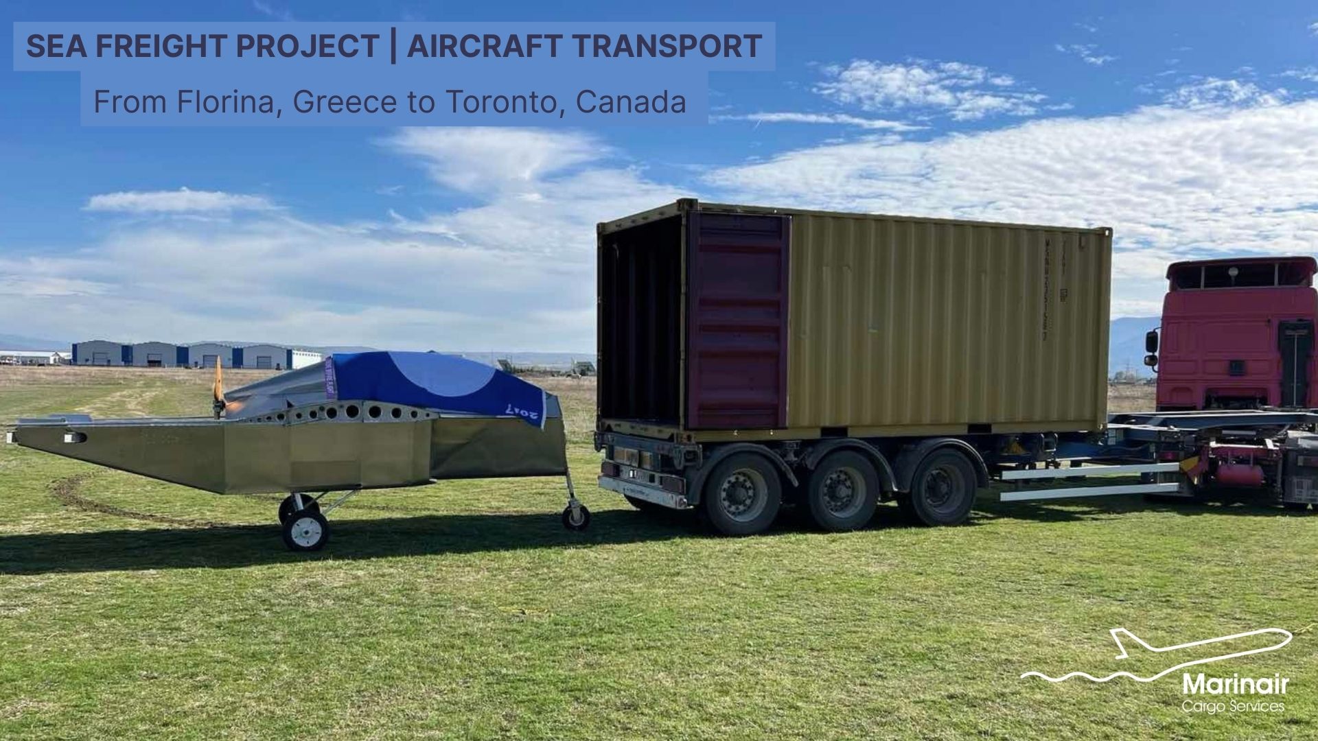 Aircraft sea freight Greece to Canada - Marinair Cargo Services